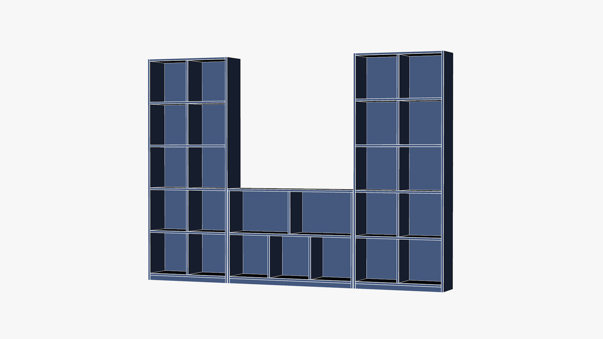 Cube Storage Shelf 3D - TurboSquid 1607459