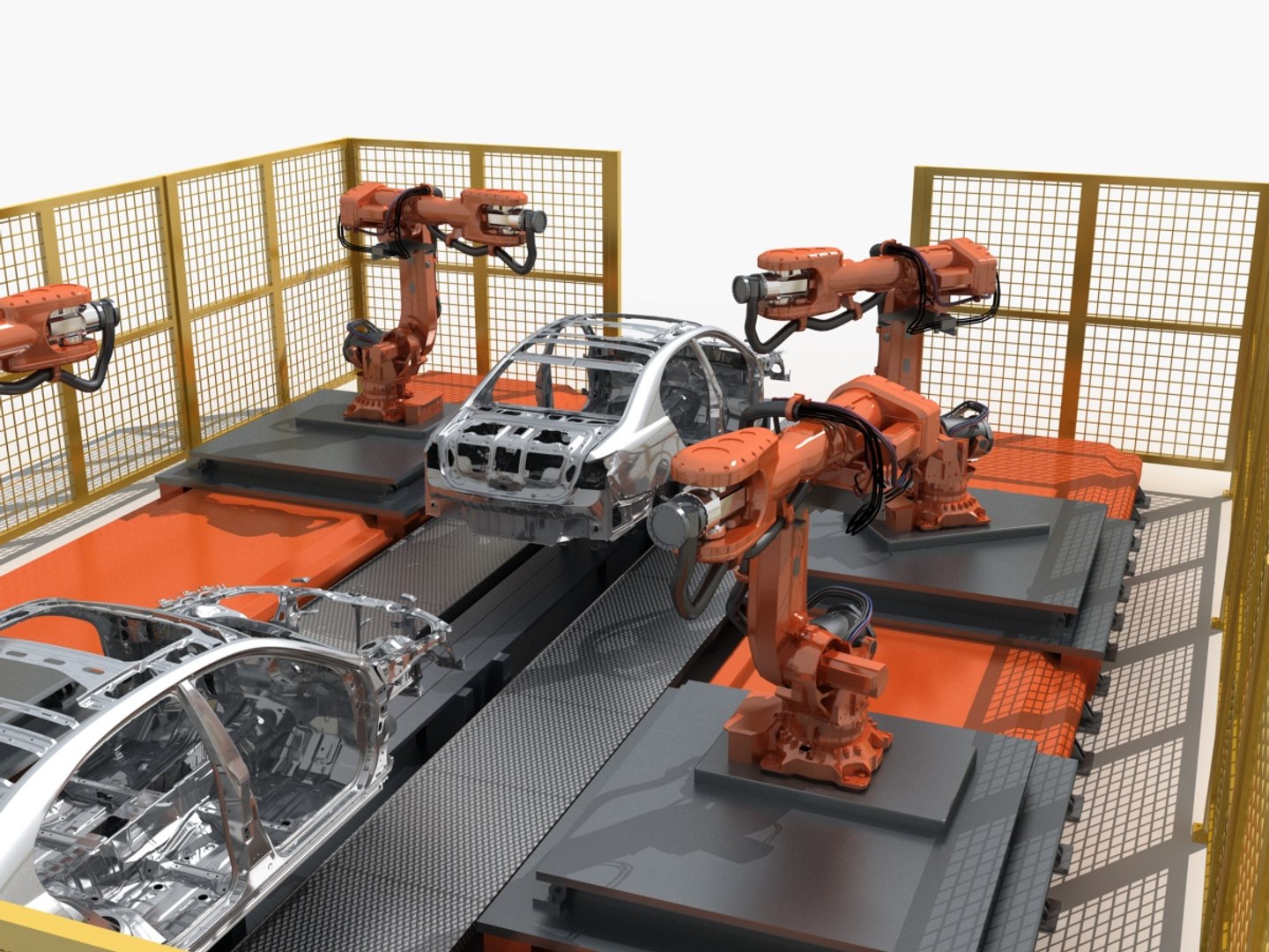 Automobile Assembly Line 3D - TurboSquid 2085197