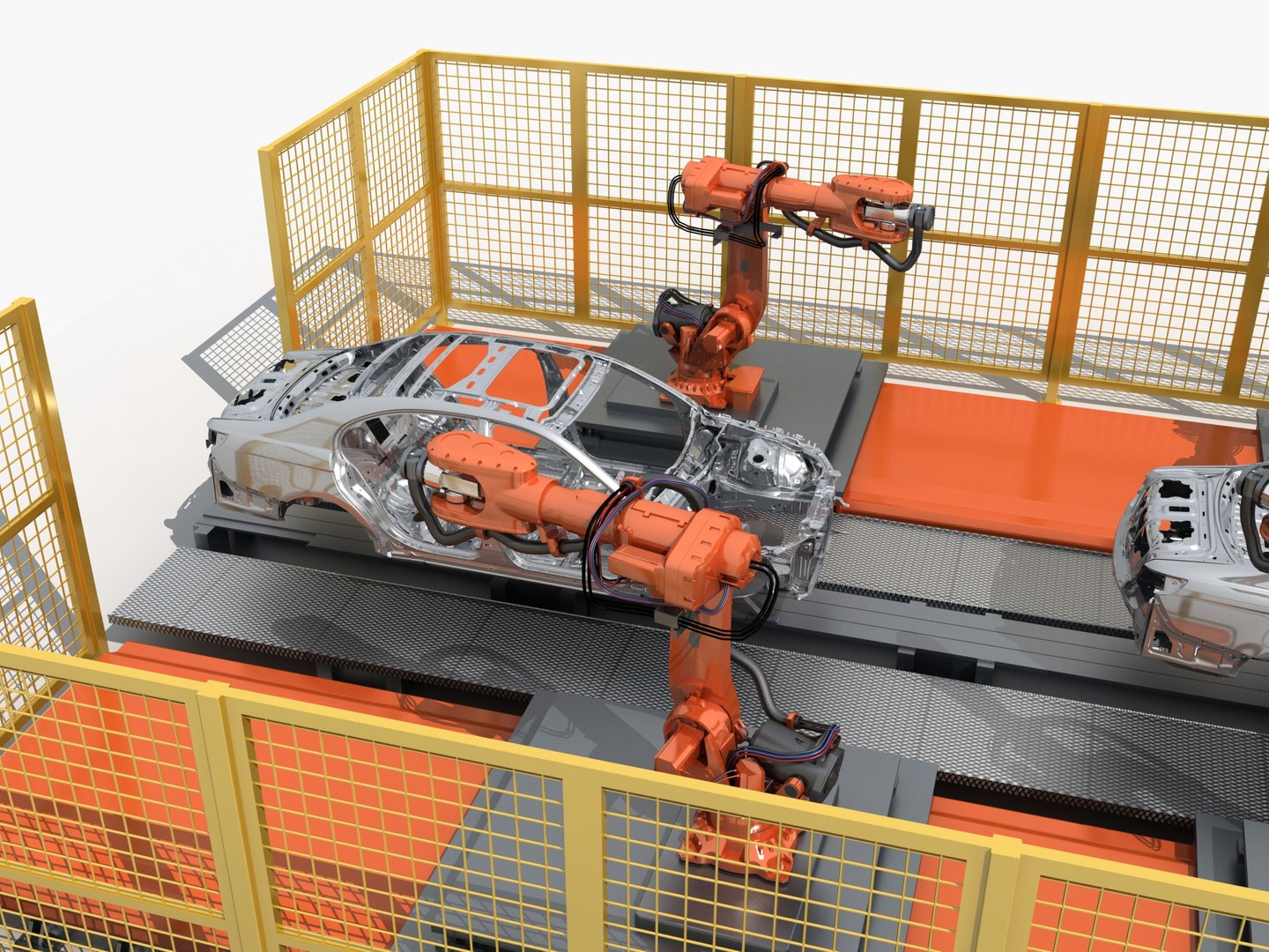 Automobile Assembly Line 3D - TurboSquid 2085197