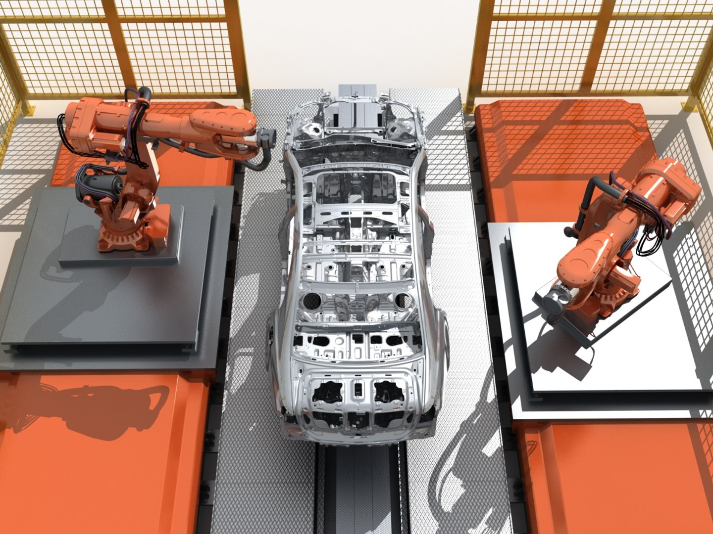 Automobile Assembly Line 3D - TurboSquid 2085197