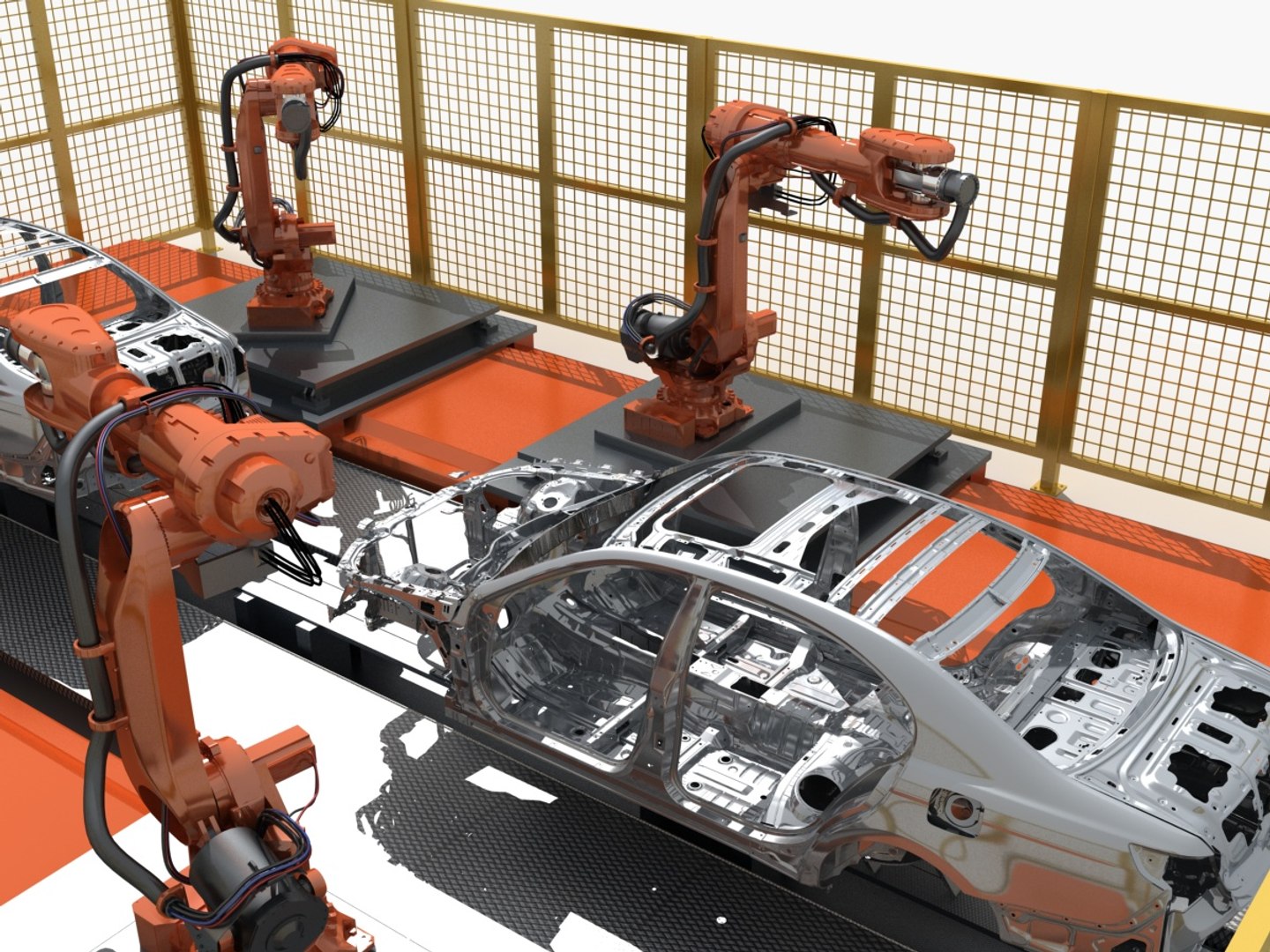 Automobile Assembly Line 3D - TurboSquid 2085197
