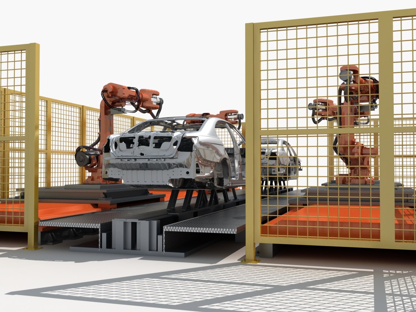 Automobile Assembly Line 3D - TurboSquid 2085197