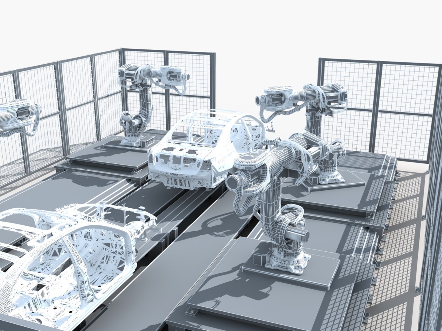 Automobile Assembly Line 3D - TurboSquid 2085197