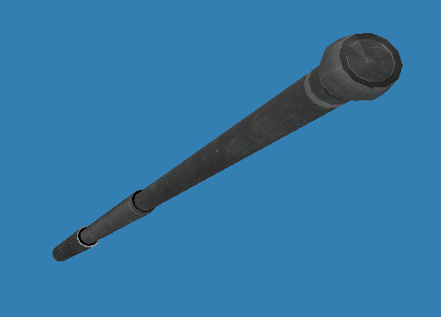 Telescopic Police Baton Obj