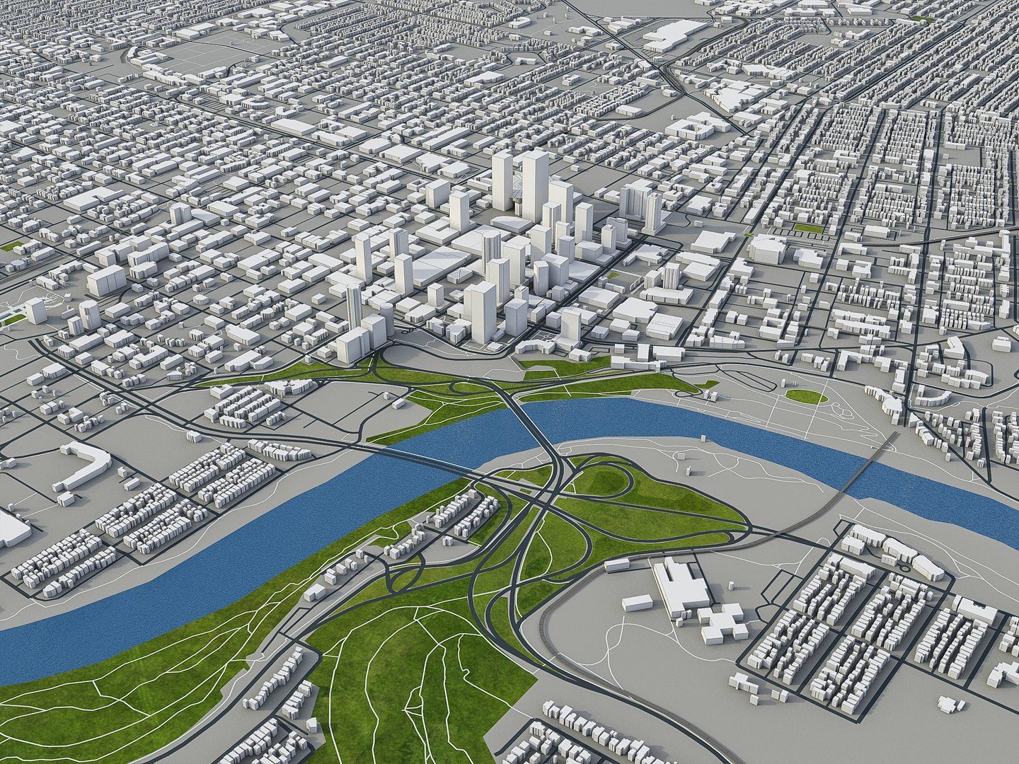 3D Edmonton City Canada - TurboSquid 1334300