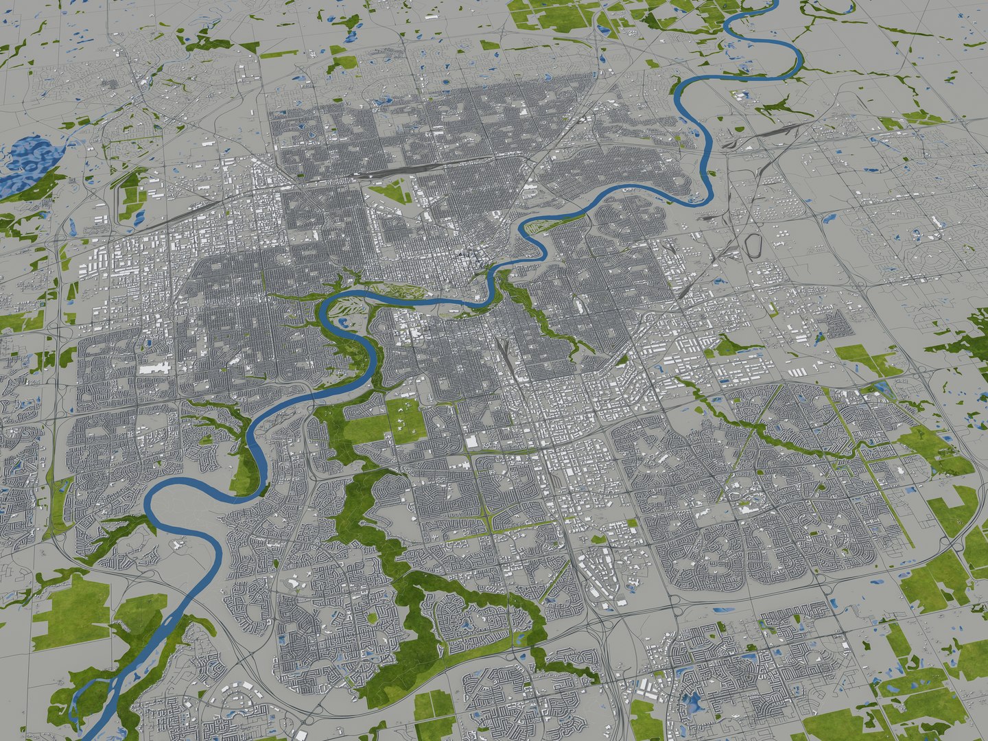 3D Edmonton City Canada - TurboSquid 1334300