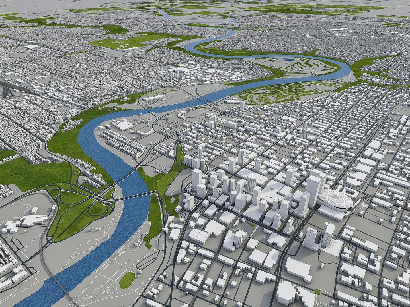 3D Edmonton City Canada - TurboSquid 1334300