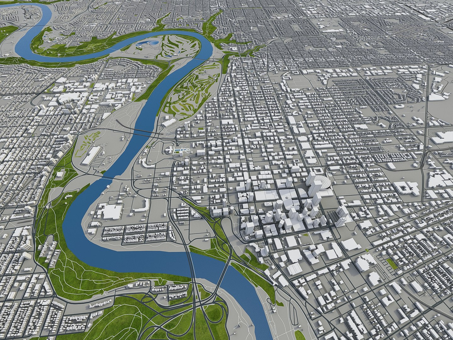 3D Edmonton City Canada - TurboSquid 1334300