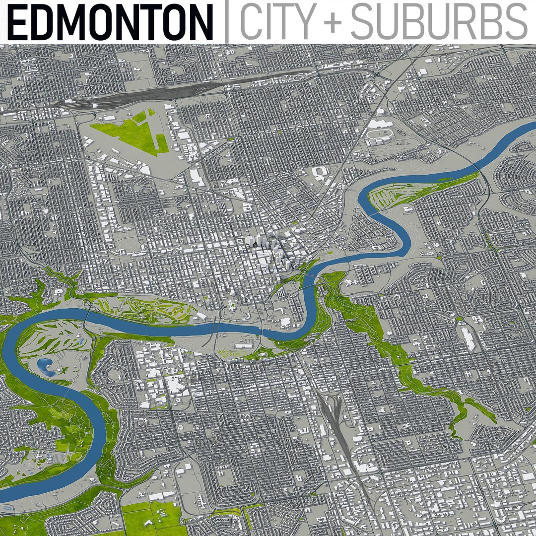 3D Edmonton City Canada - TurboSquid 1334300