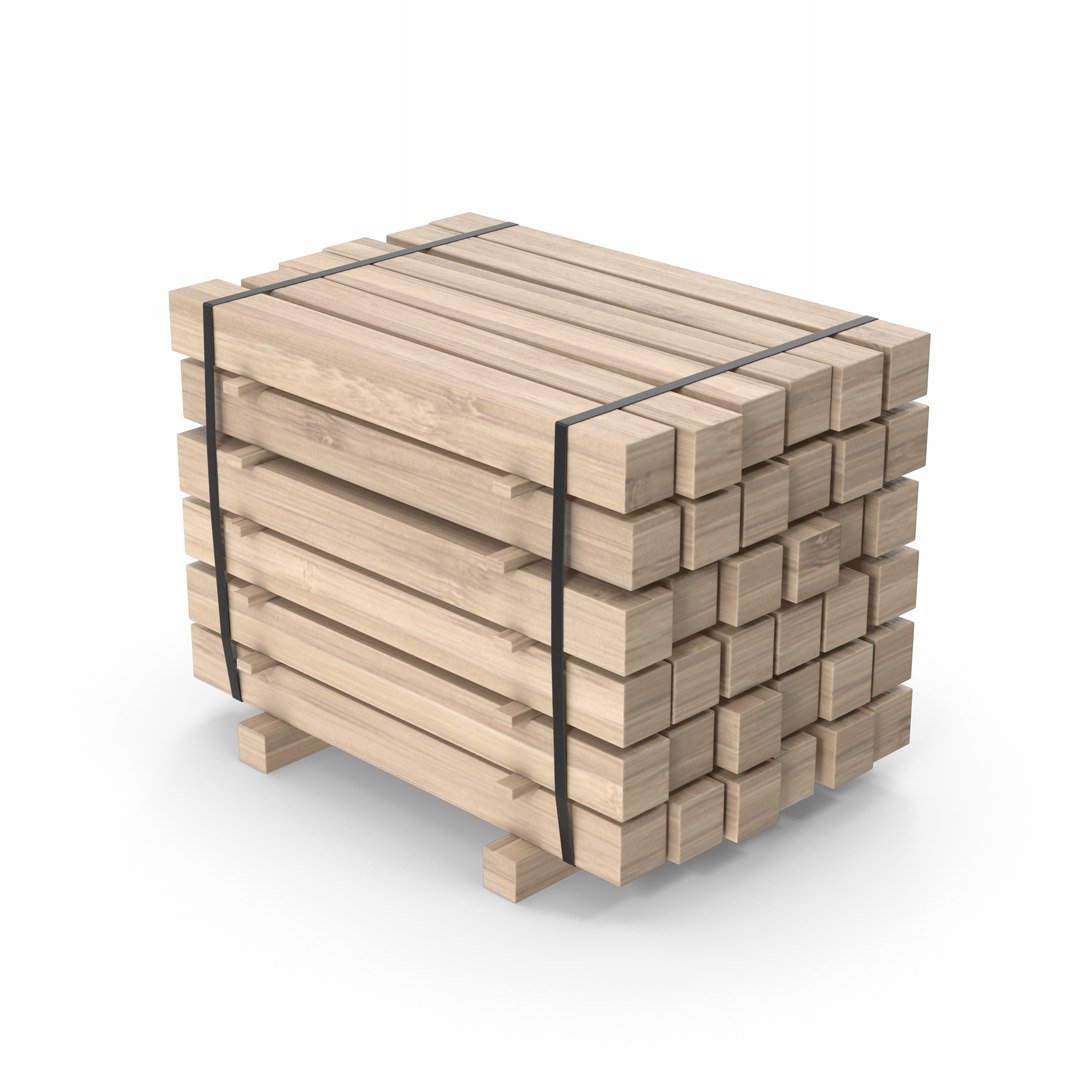 Stack Of Wood Planks 3D Model - TurboSquid 2018258
