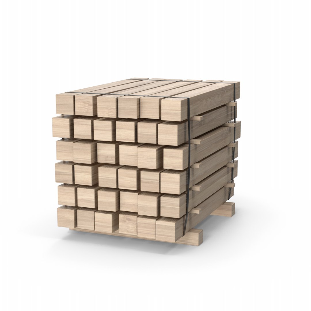 Stack Of Wood Planks 3D Model - TurboSquid 2018258