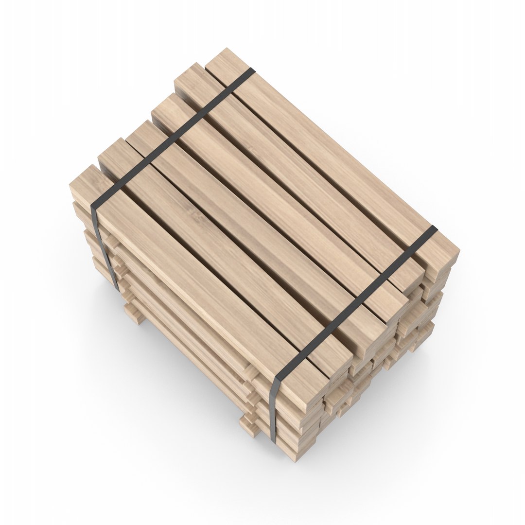 Stack Of Wood Planks 3D Model - TurboSquid 2018258