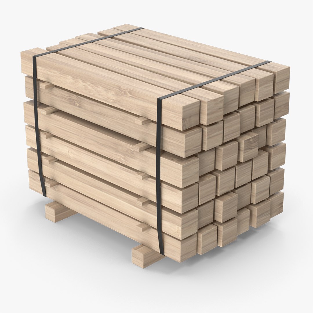 Wood Planks Stack 3D model - TurboSquid 2018258