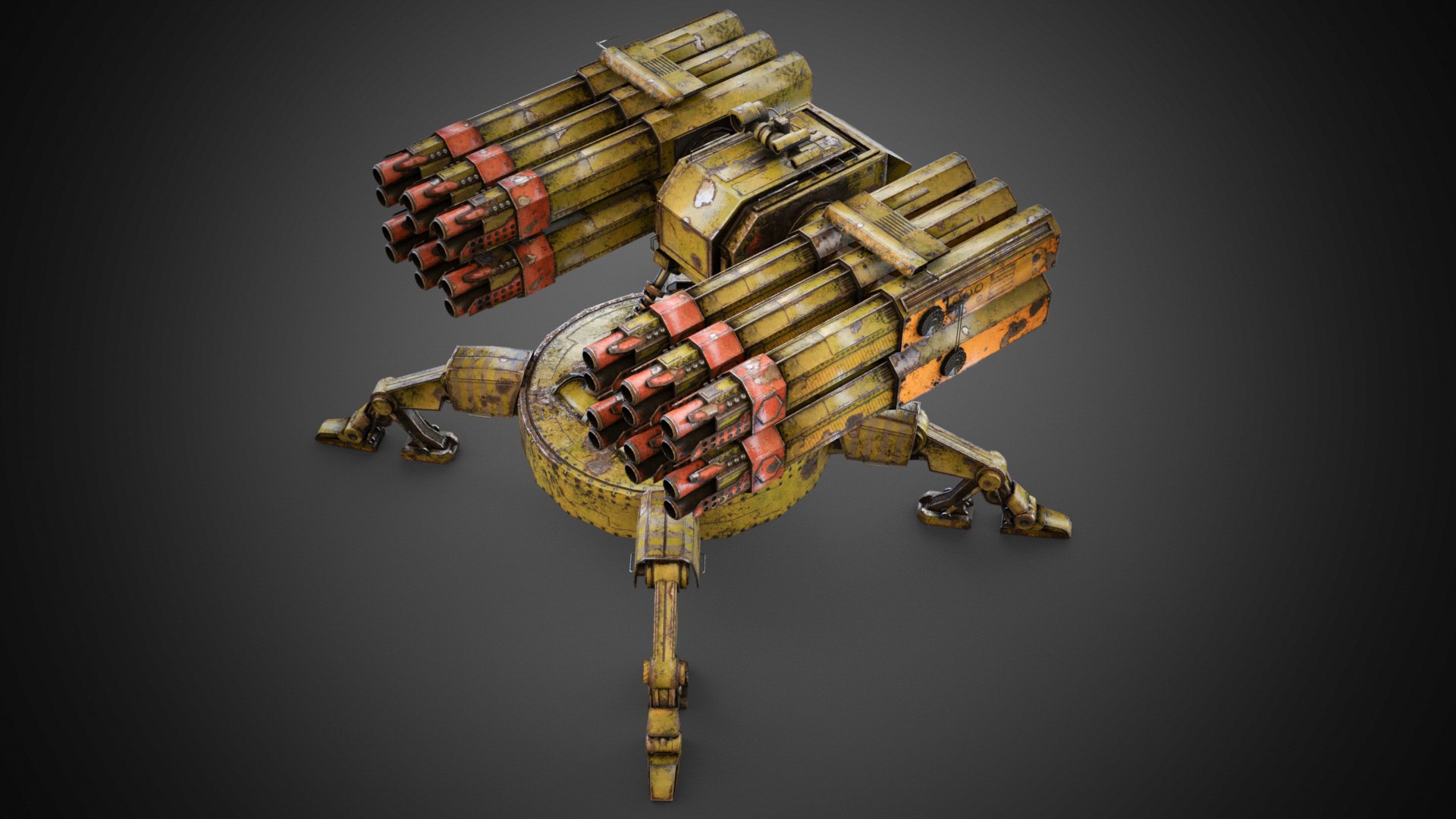 Sci-fi Spider Auto-Turret Model - TurboSquid 2170295