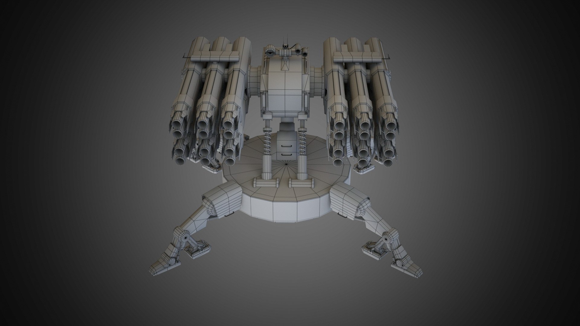 Sci-fi Spider Auto-Turret Model - TurboSquid 2170295