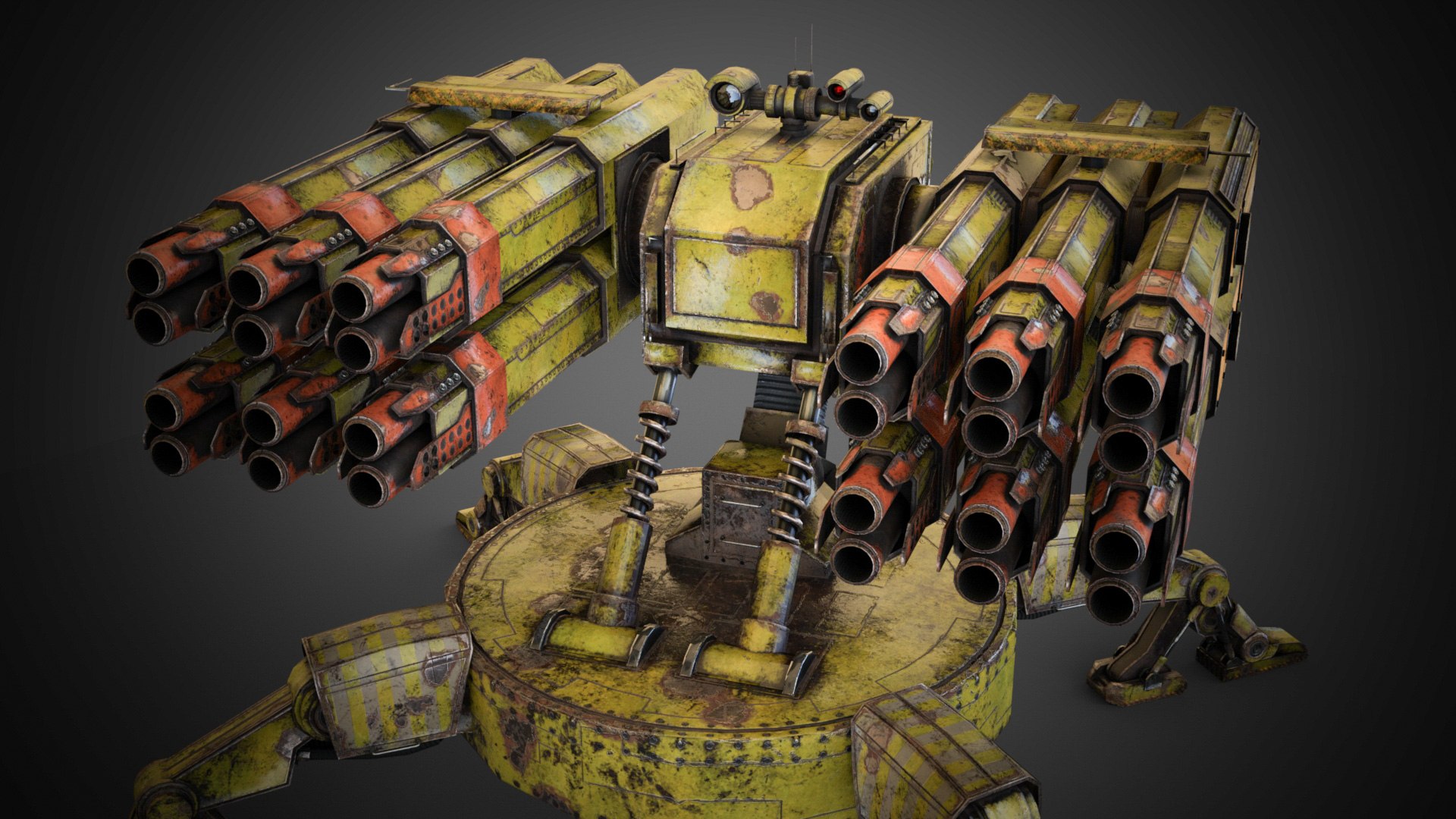 Sci-fi Spider Auto-Turret Model - TurboSquid 2170295