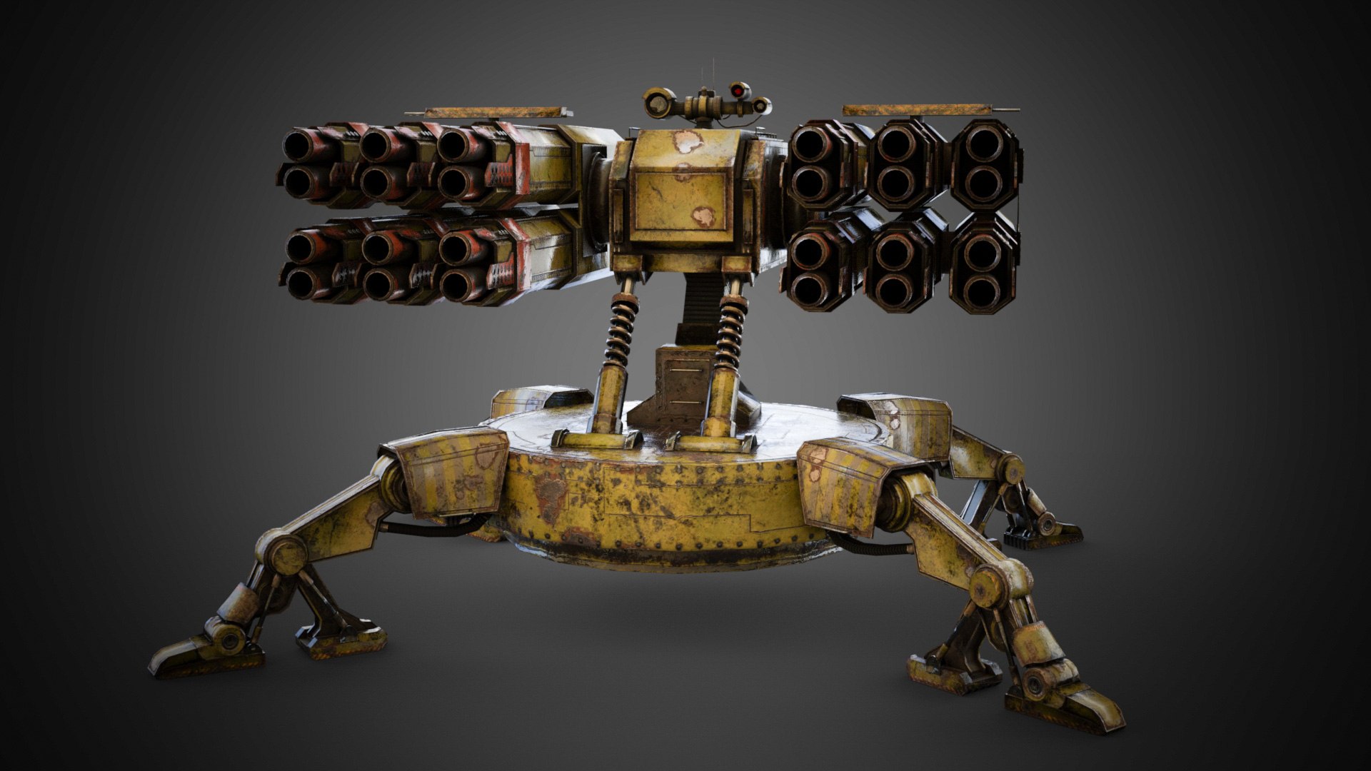 Sci-fi Spider Auto-Turret model - TurboSquid 2170295