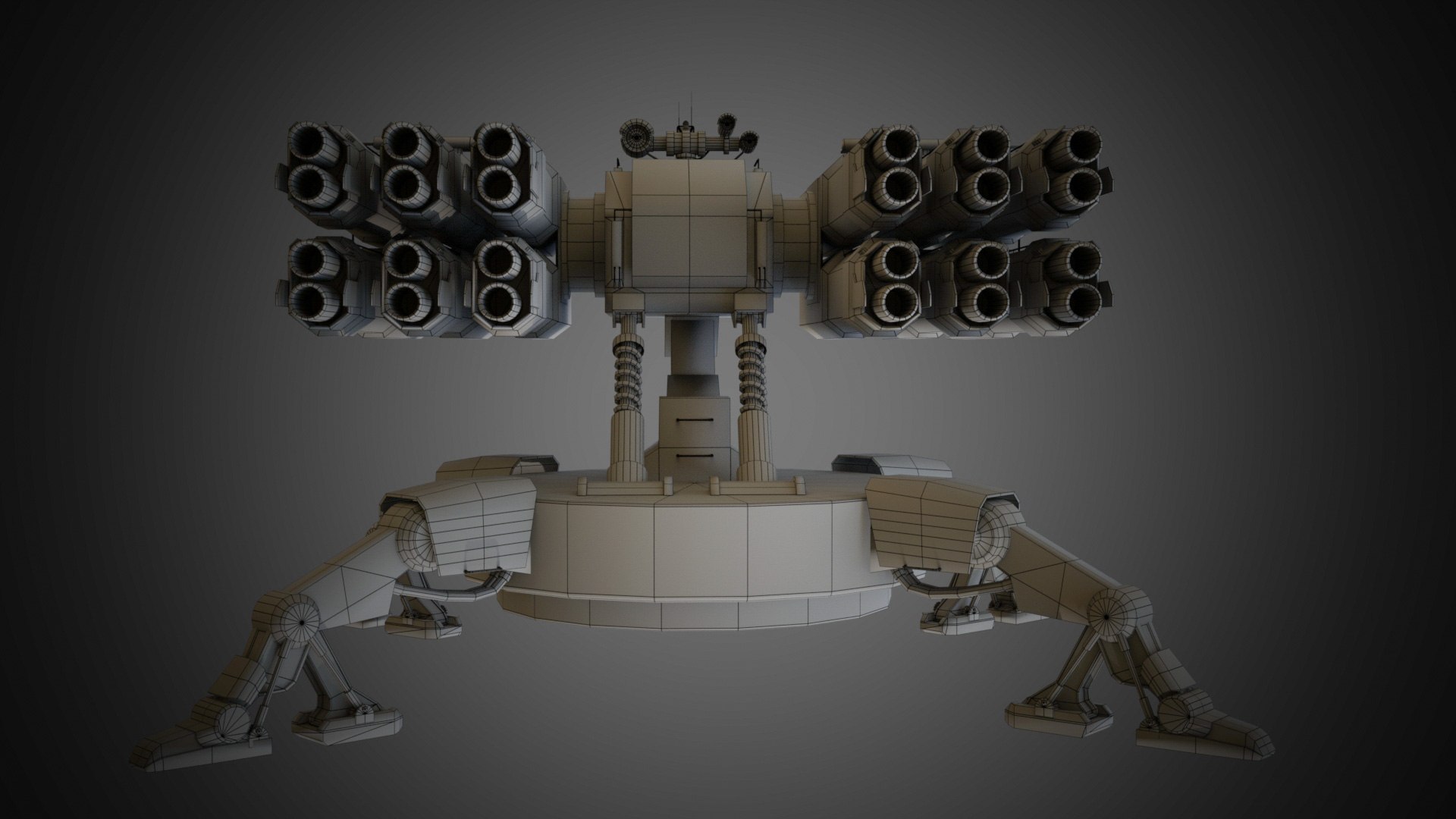 Sci-fi Spider Auto-Turret model - TurboSquid 2170295