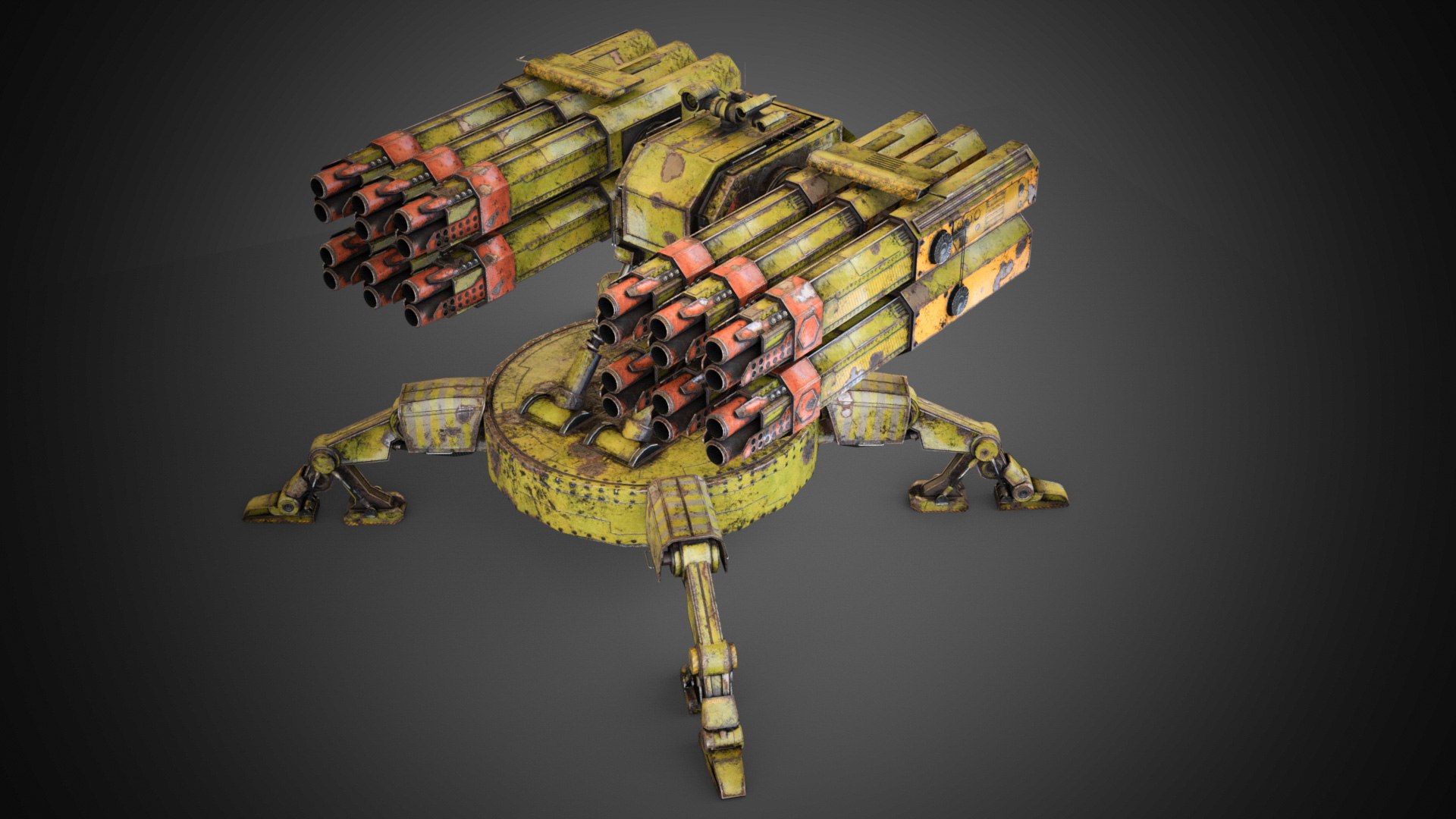 Sci-fi Spider Auto-Turret Model - TurboSquid 2170295