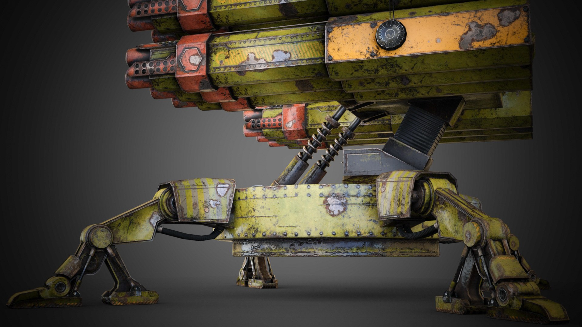 Sci-fi Spider Auto-Turret Model - TurboSquid 2170295