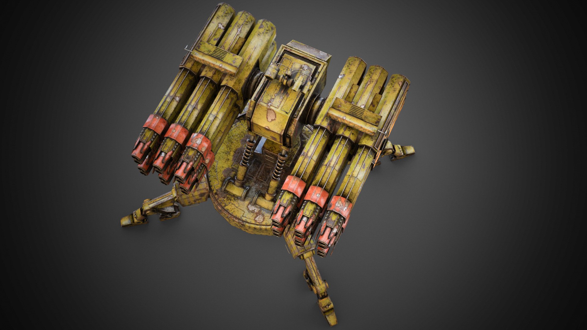 Sci-fi Spider Auto-Turret Model - TurboSquid 2170295