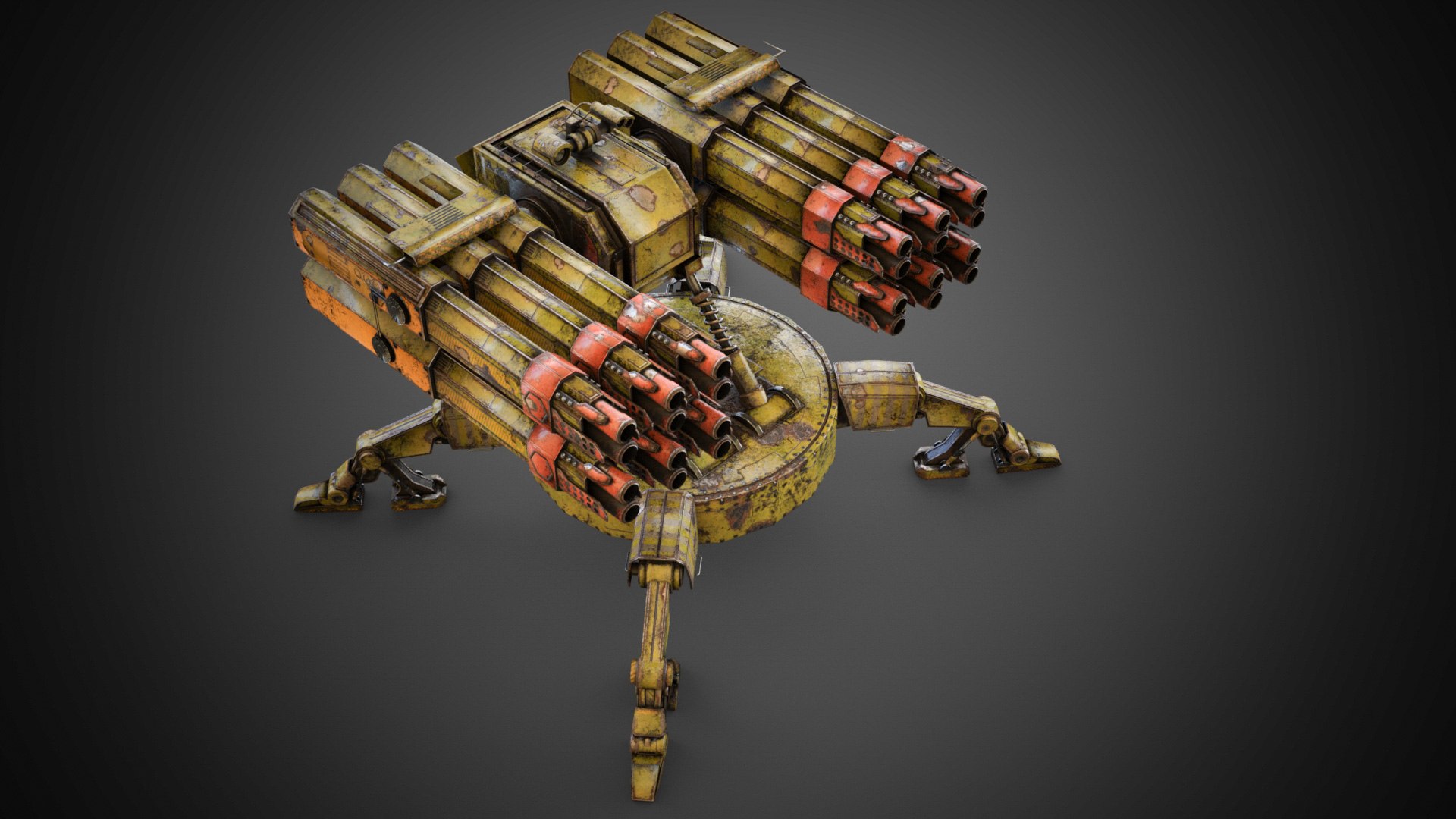 Sci-fi Spider Auto-Turret model - TurboSquid 2170295