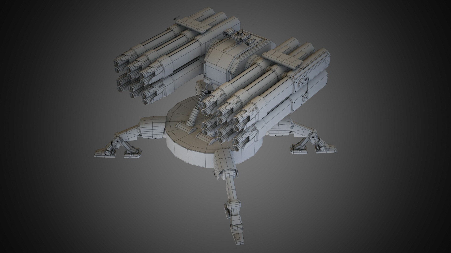 Sci-fi Spider Auto-Turret Model - TurboSquid 2170295