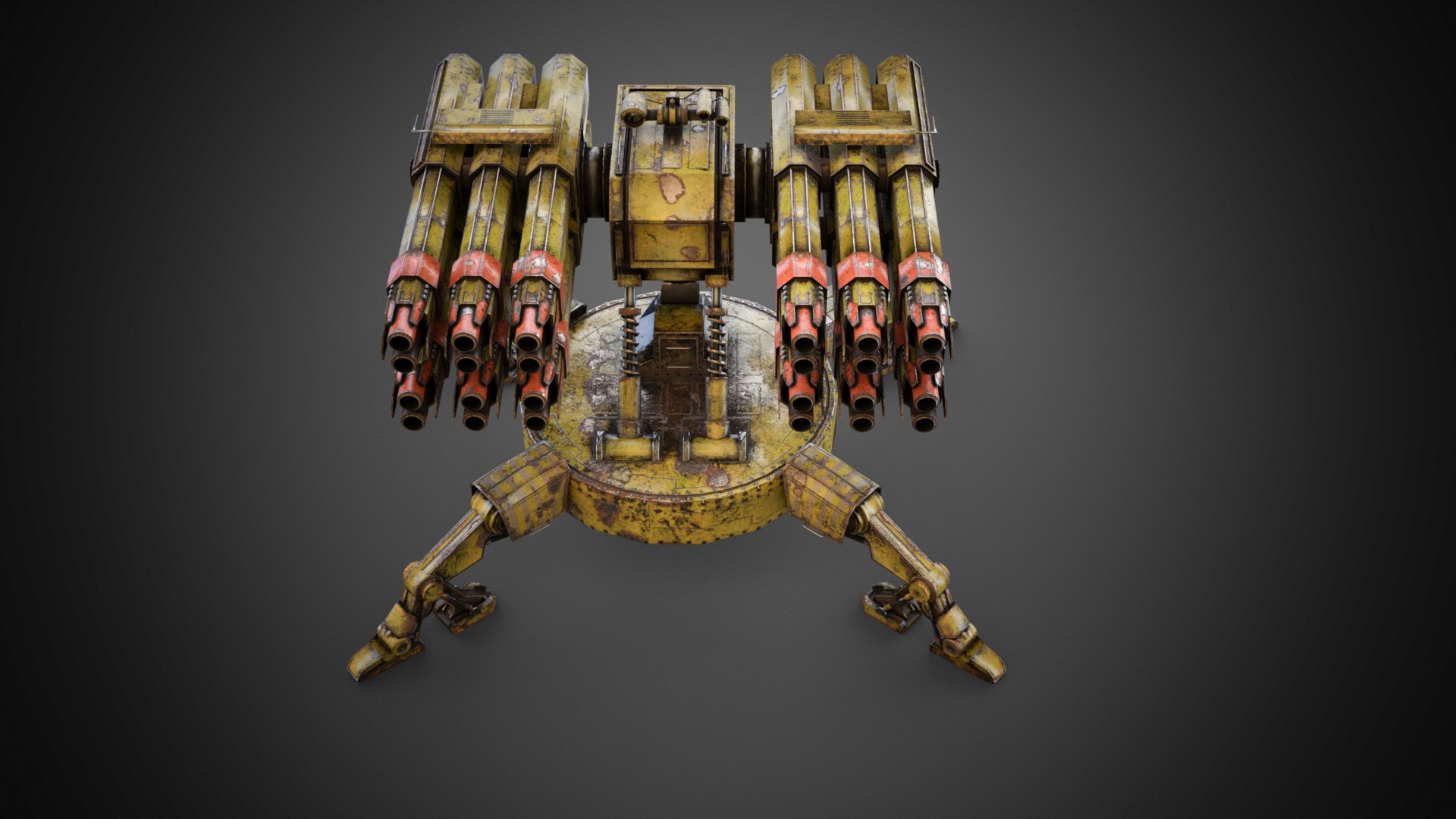 Sci-fi Spider Auto-Turret Model - TurboSquid 2170295