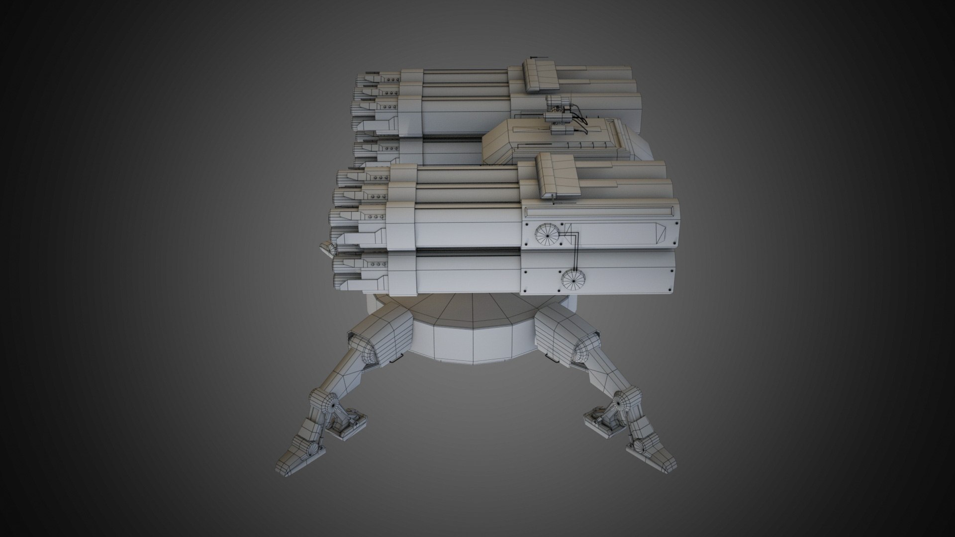Sci-fi Spider Auto-Turret model - TurboSquid 2170295
