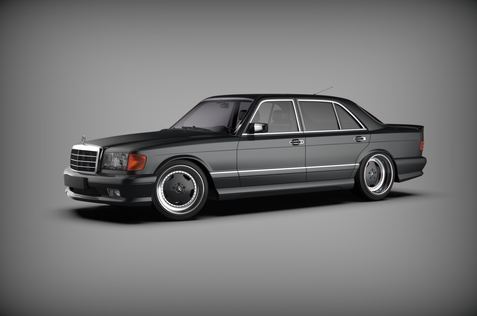 Car Mercedes W126 Long 3D Model - TurboSquid 1324022