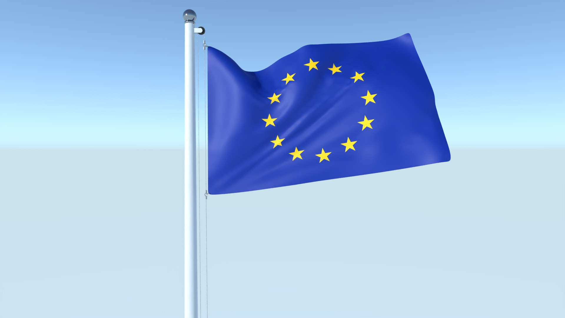 Animated Flag of European Union 3D model - TurboSquid 1730331
