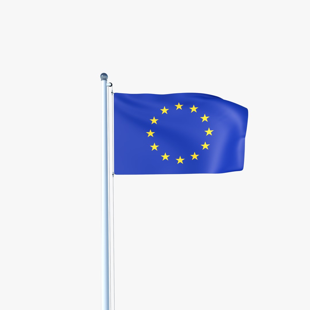 Animated Flag of European Union 3D model - TurboSquid 1730331