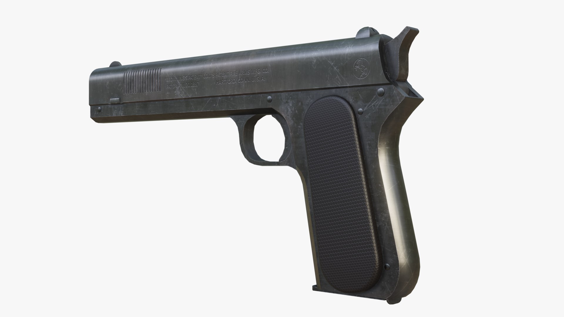 Colt M1900 3D Model - TurboSquid 2029706