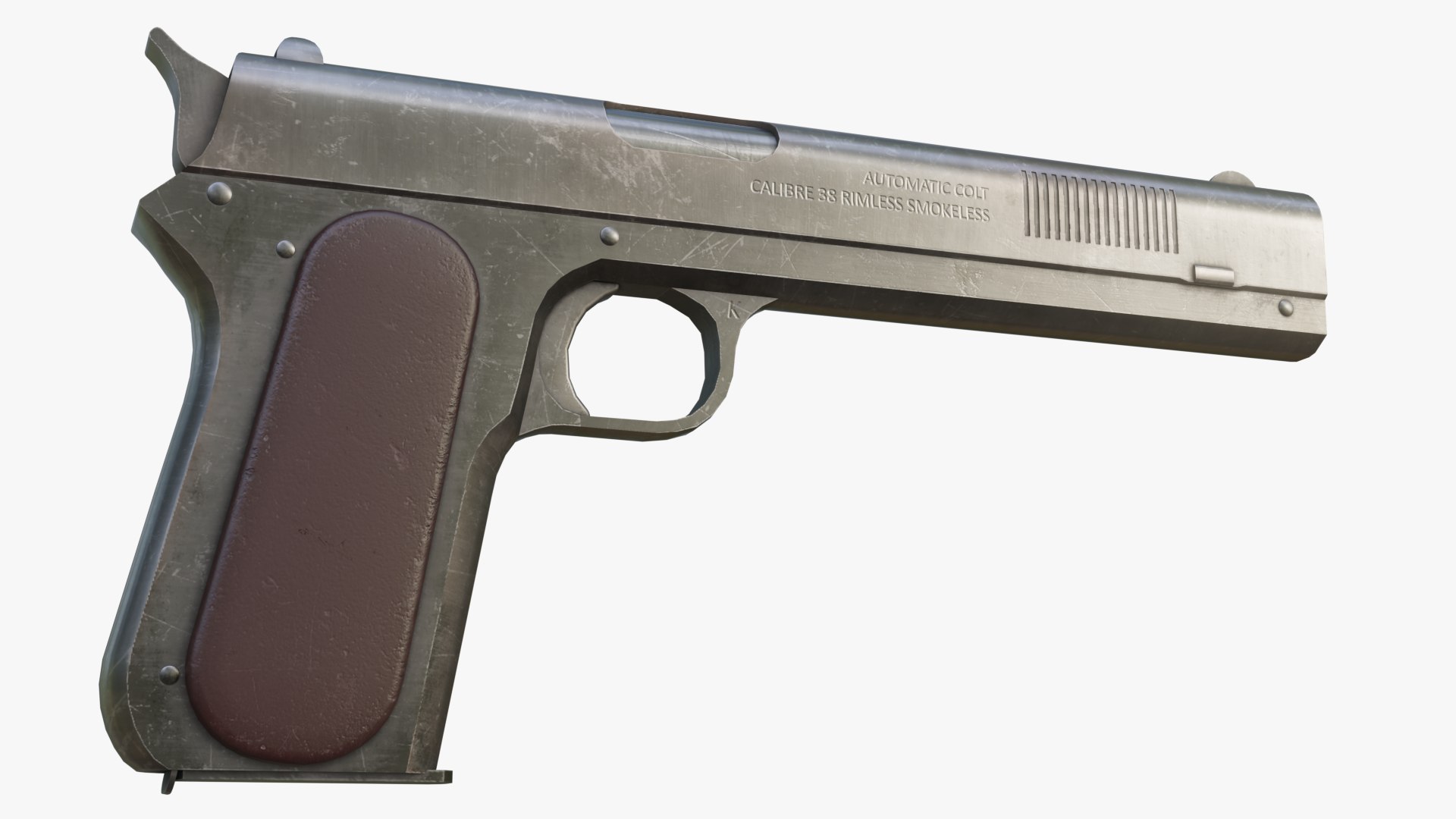 Colt M1900 3D Model - TurboSquid 2029706