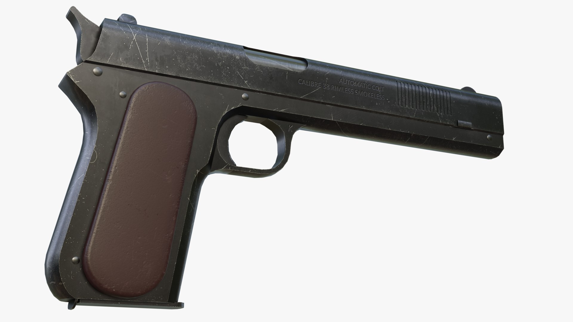 Colt M1900 3D Model - TurboSquid 2029706