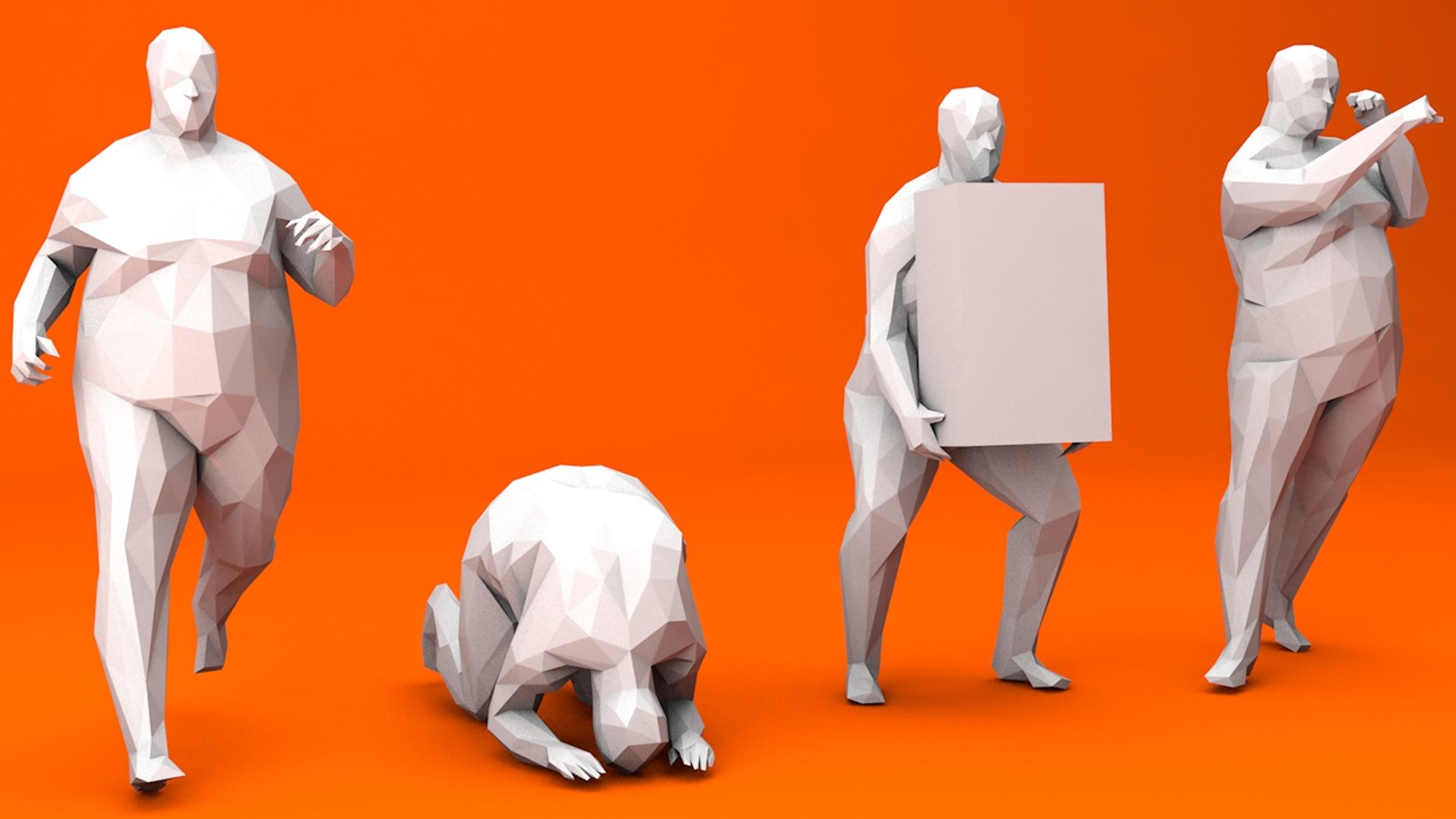 3D 7 fat man model - TurboSquid 1413087