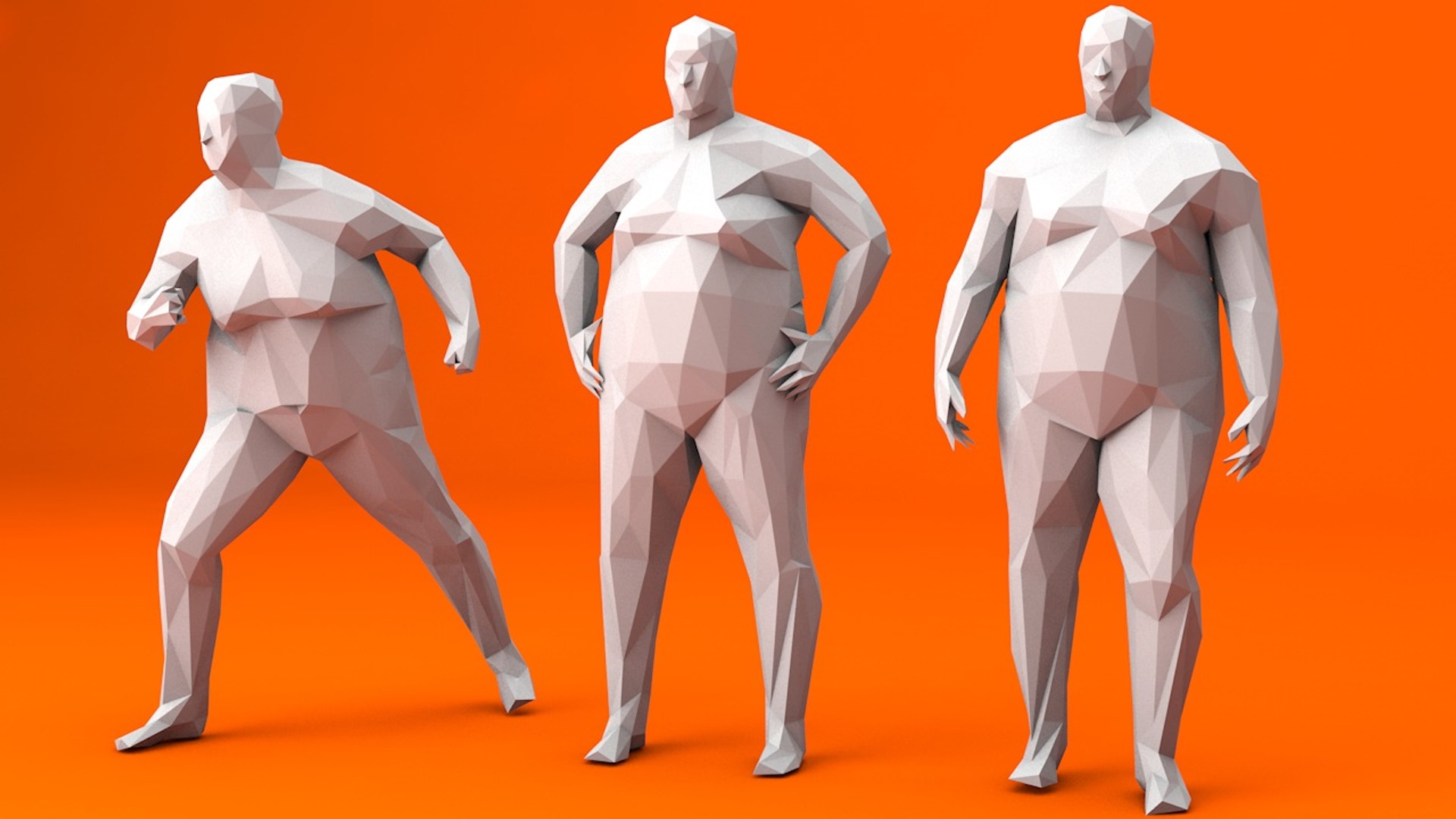 3D 7 fat man model - TurboSquid 1413087