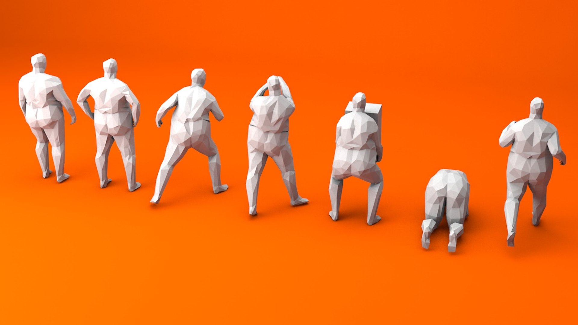 3D 7 fat man model - TurboSquid 1413087