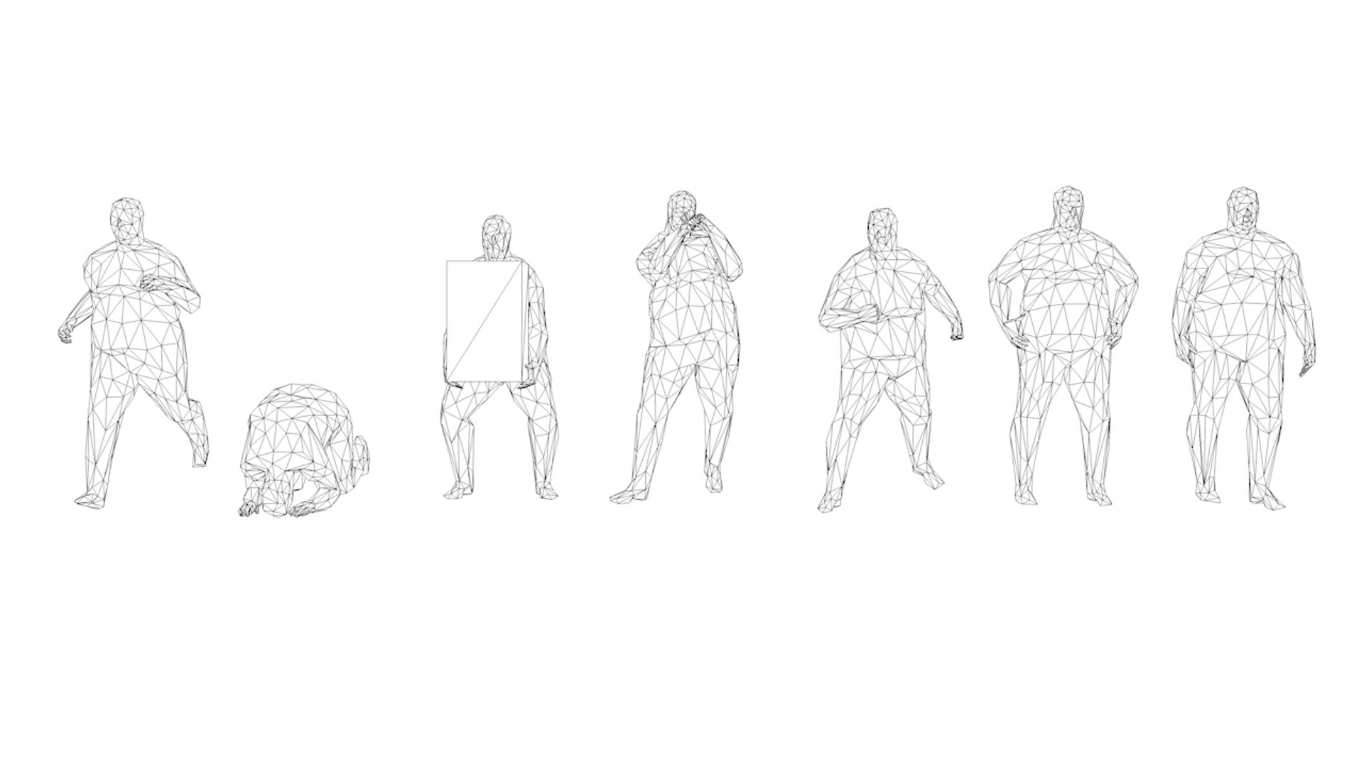 3D 7 fat man model - TurboSquid 1413087