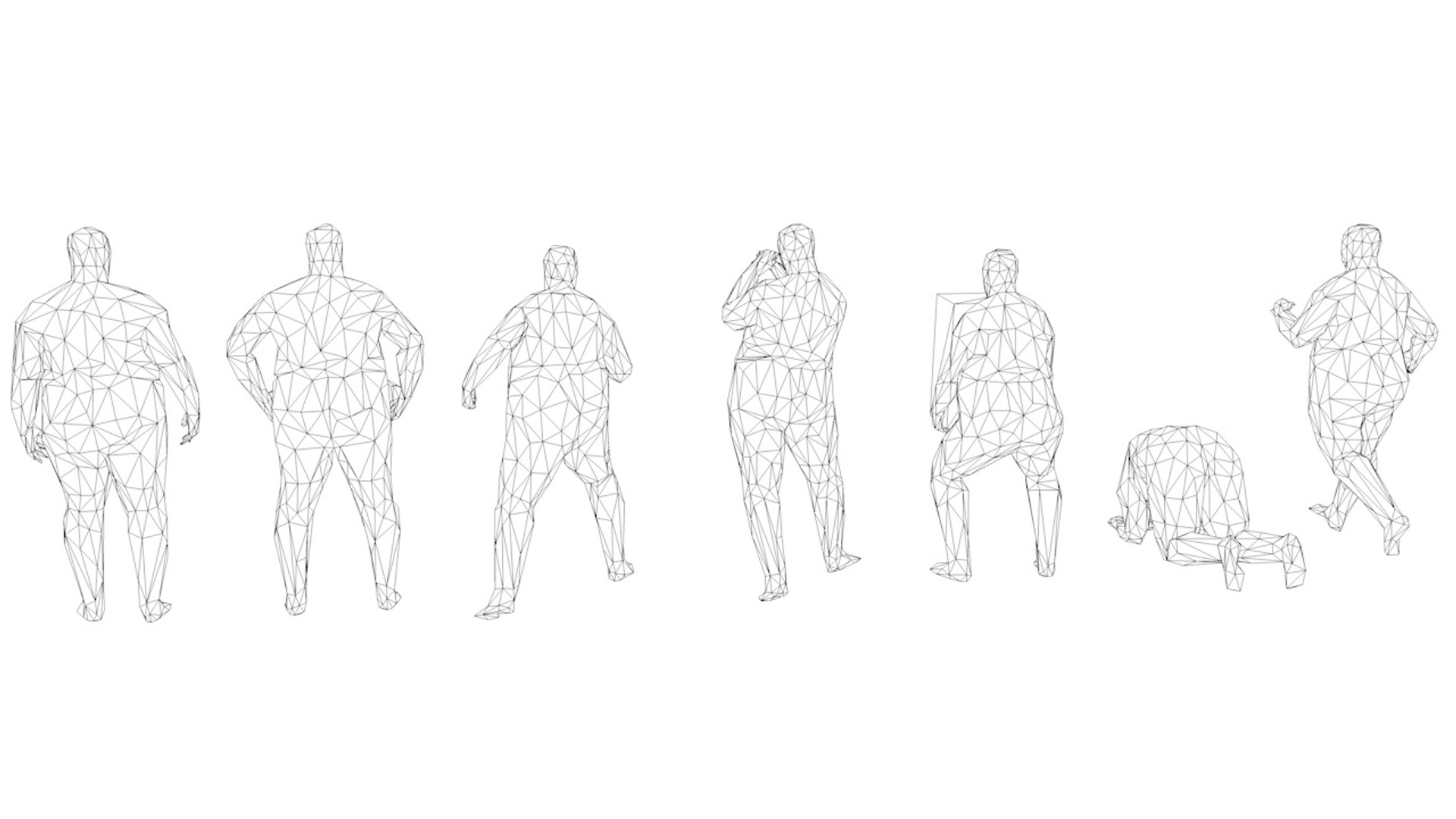 3D 7 fat man model - TurboSquid 1413087