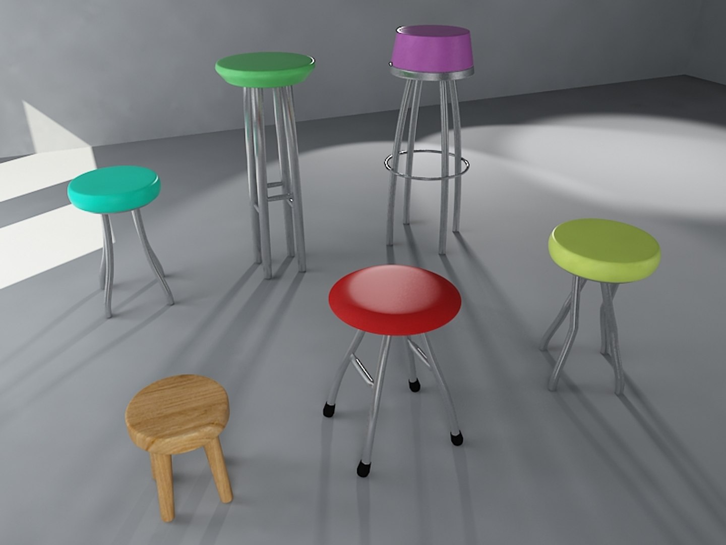 3ds Max Bar Stools Pack 13