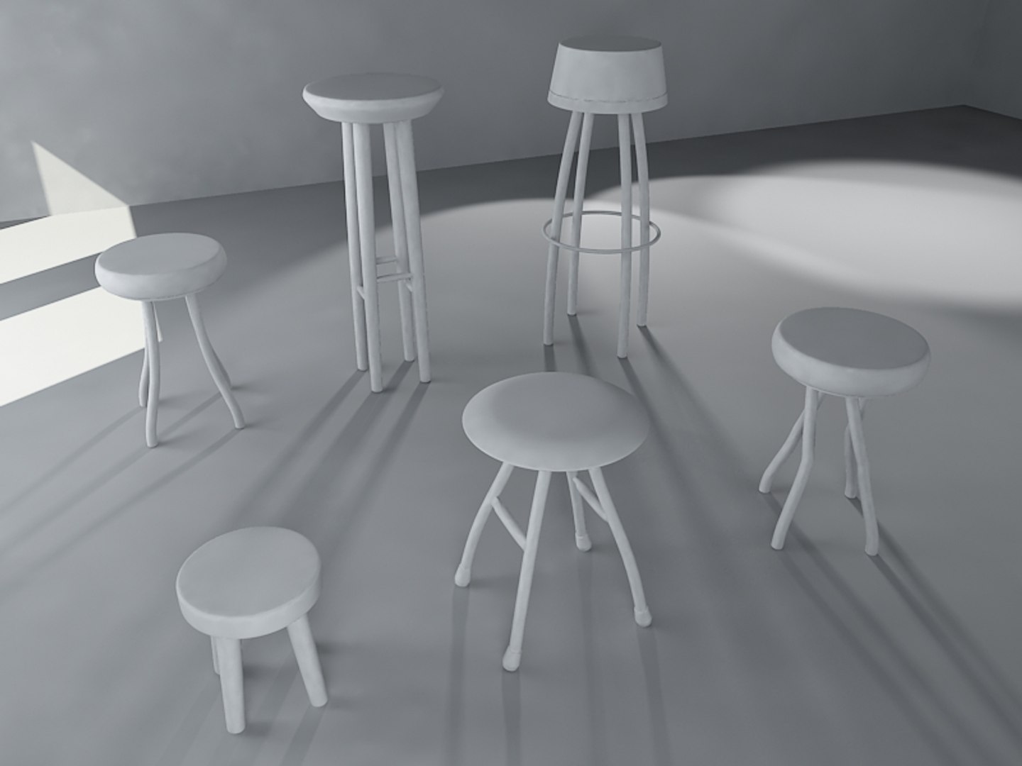 3ds Max Bar Stools Pack 13