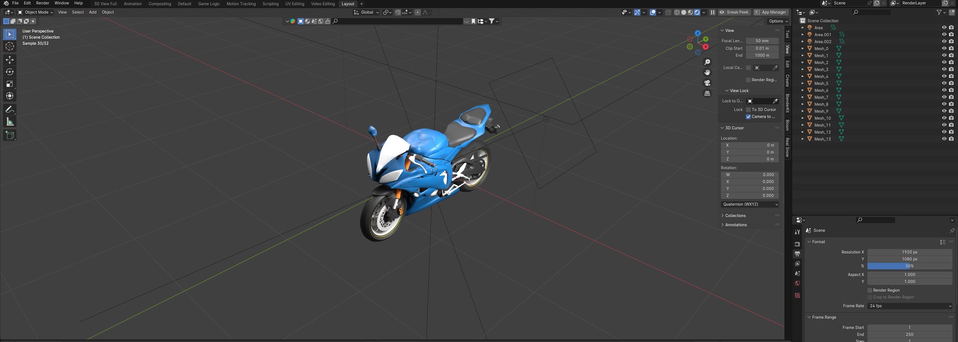 3D Yamaha Motorcycle Moto Model - TurboSquid 2251084