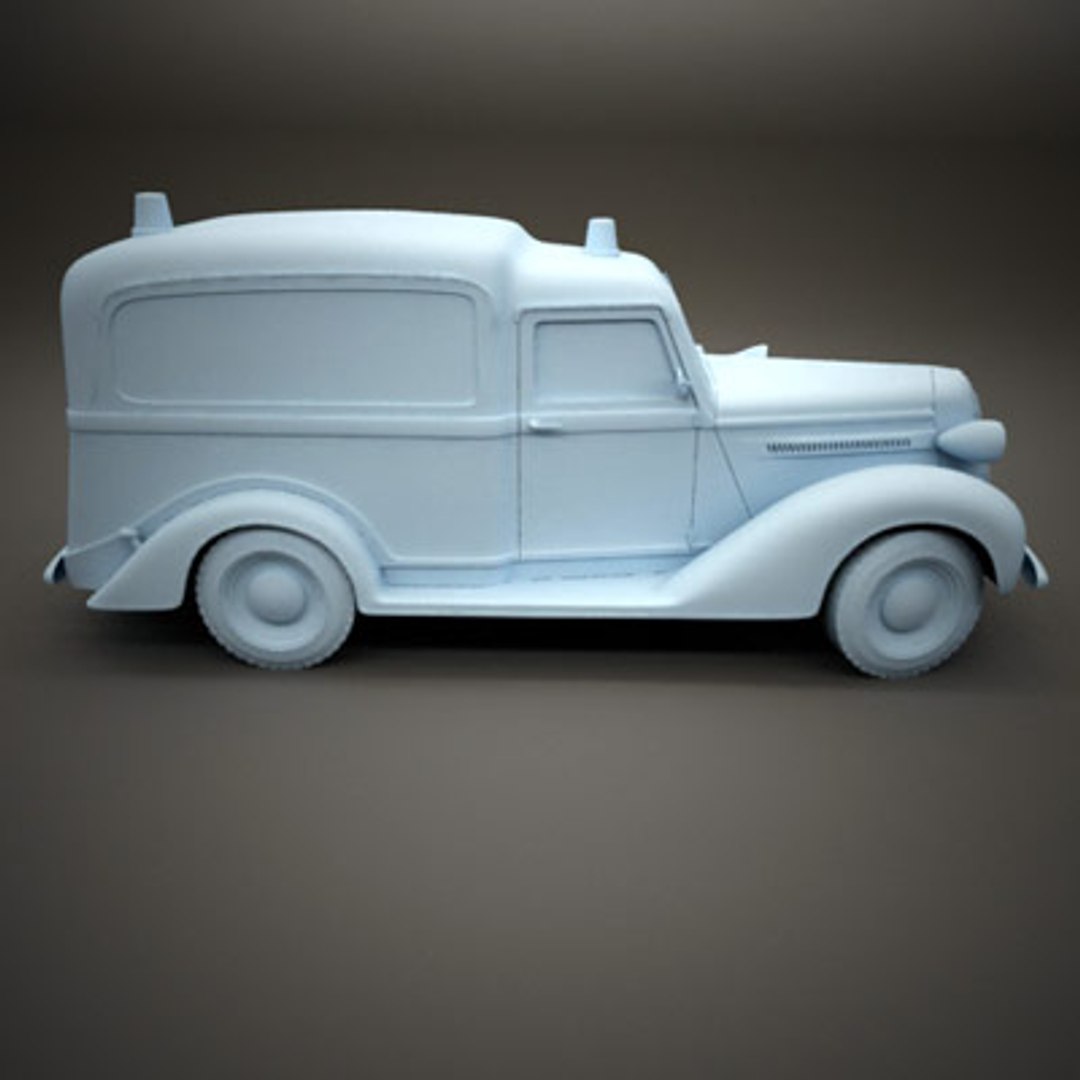 Dodge Panel Police 3d Model