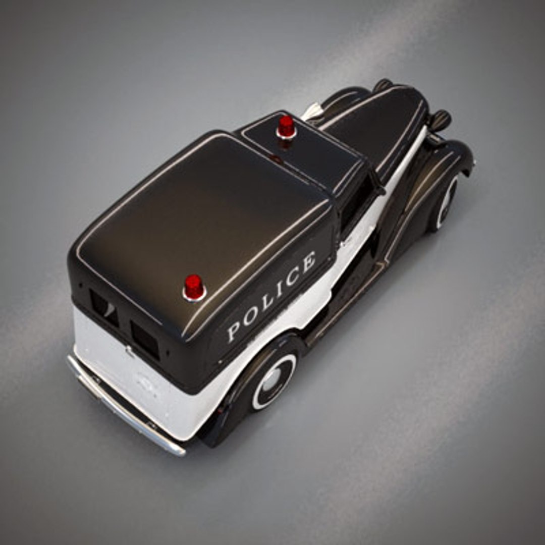 Dodge Panel Police 3d Model