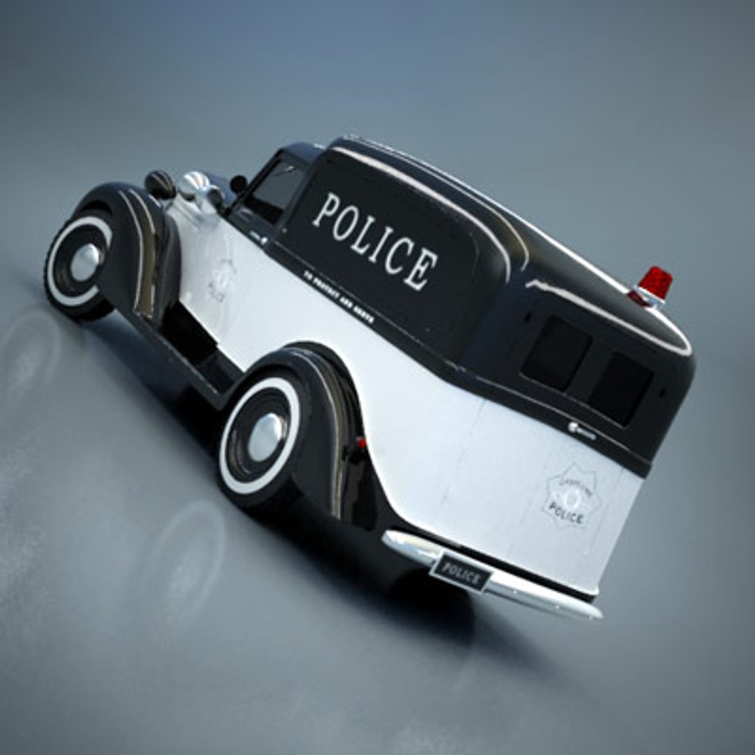 Dodge Panel Police 3d Model