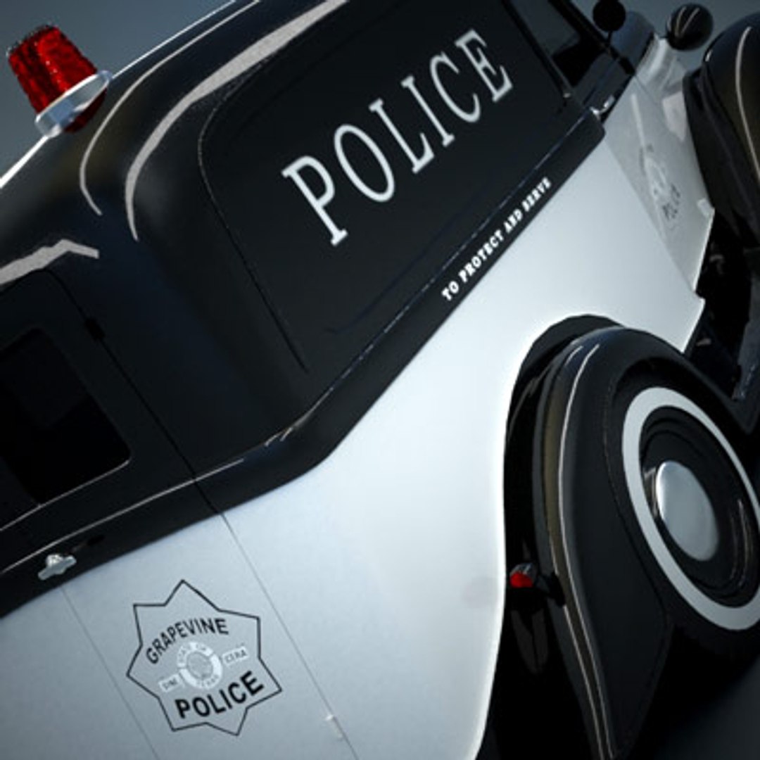 Dodge Panel Police 3d Model