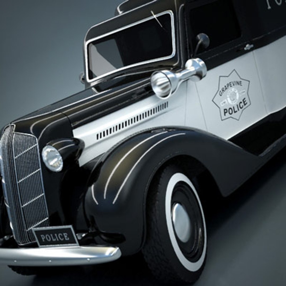 Dodge Panel Police 3d Model