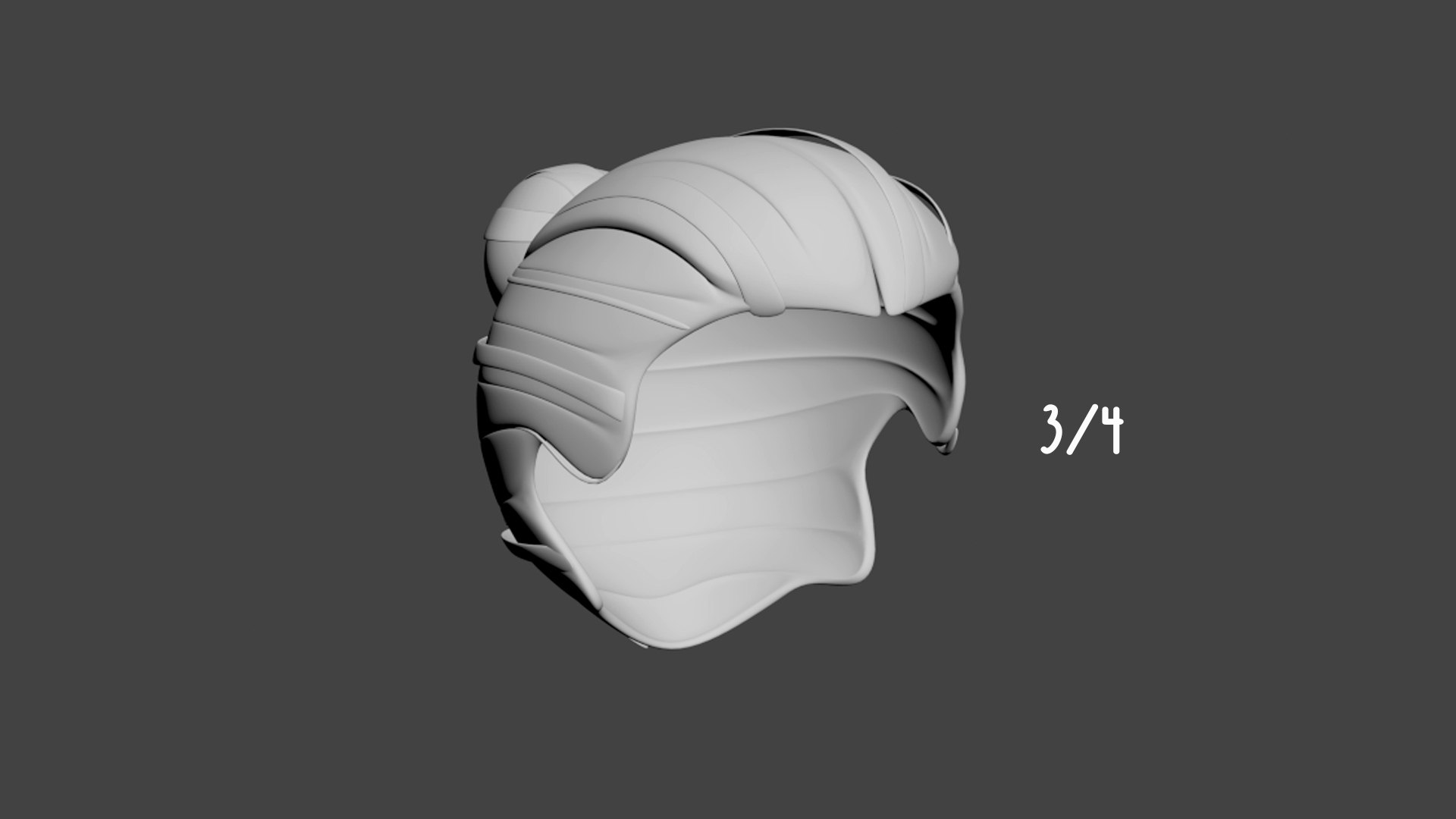 Man Bun Hairstyle Model - TurboSquid 2015514