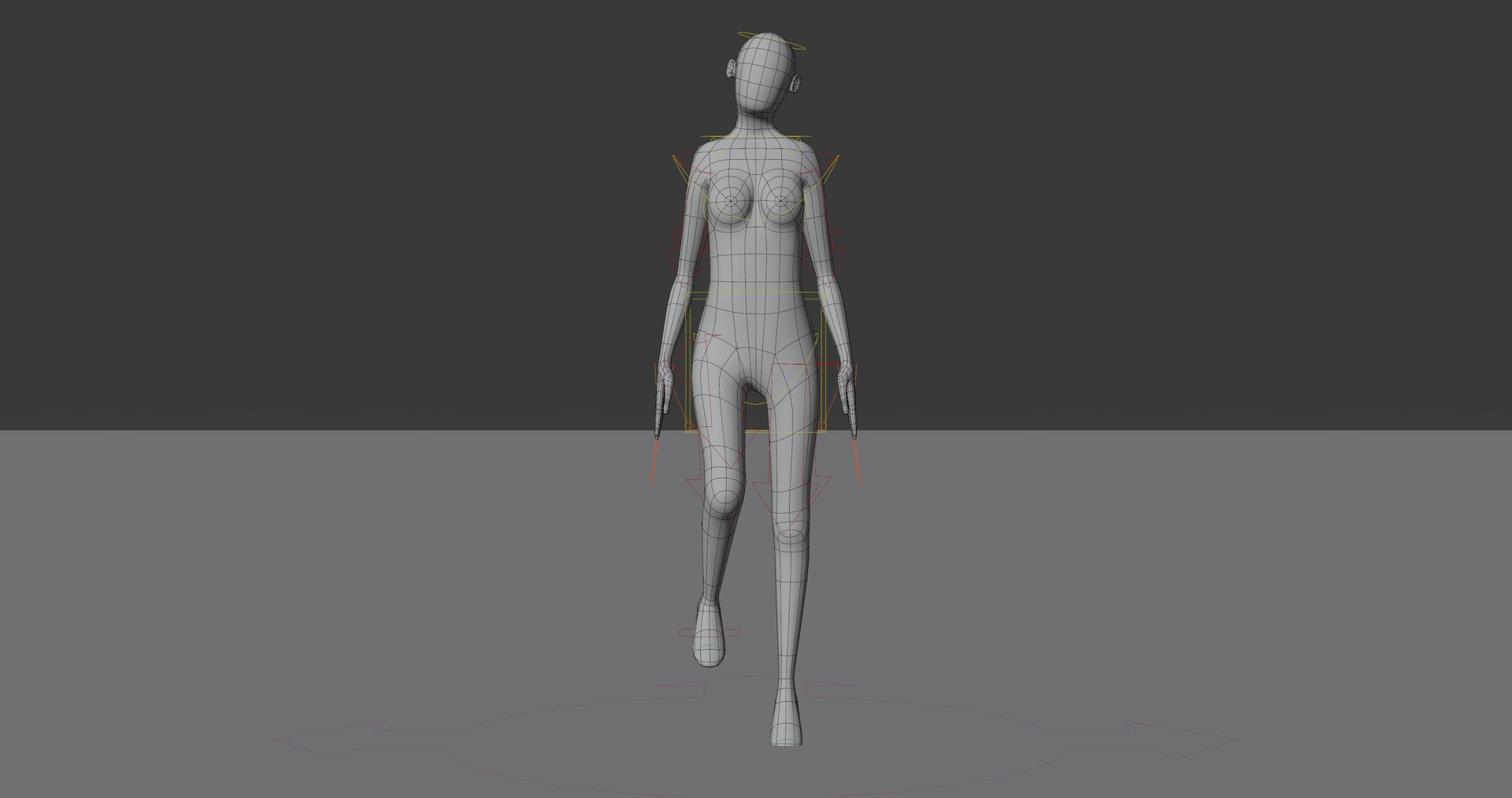 Rigged Woman Base Mesh Low Poly3D模型 - TurboSquid 2001806